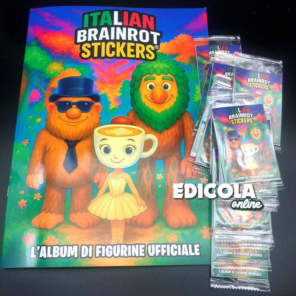 Set Album e/o Bustine di Figurine Italian Brainrot Stickers - Collezio ...