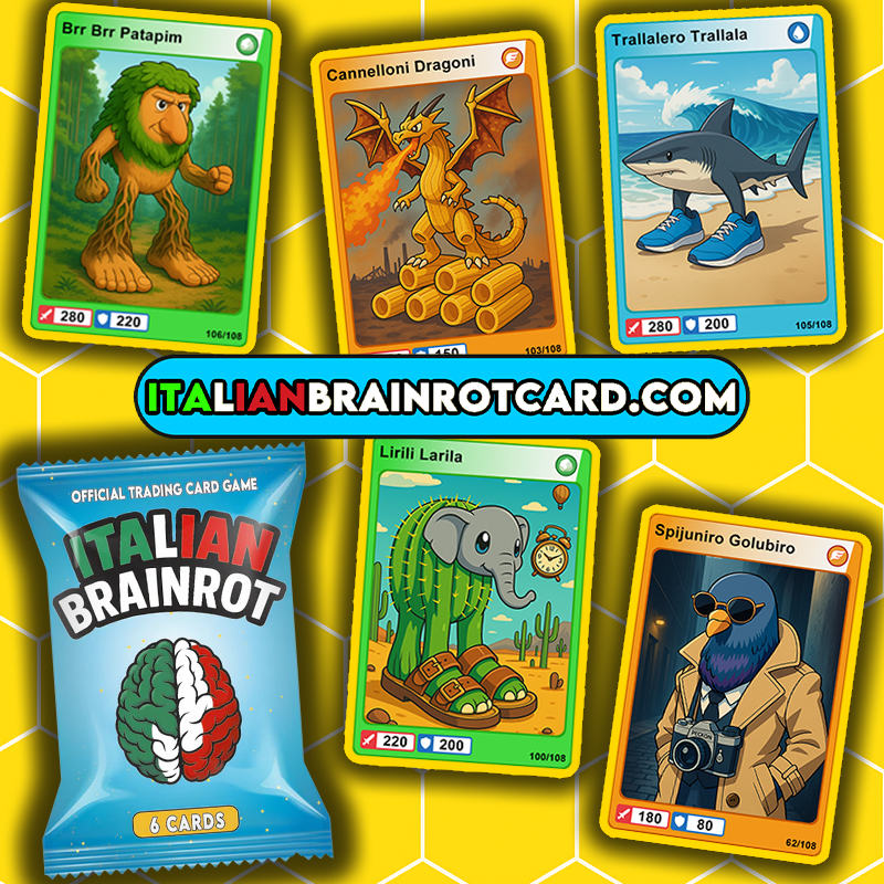 [Preordine] Bustina di ITALIAN BRAINROT CARD ® - Official Trading Card ...